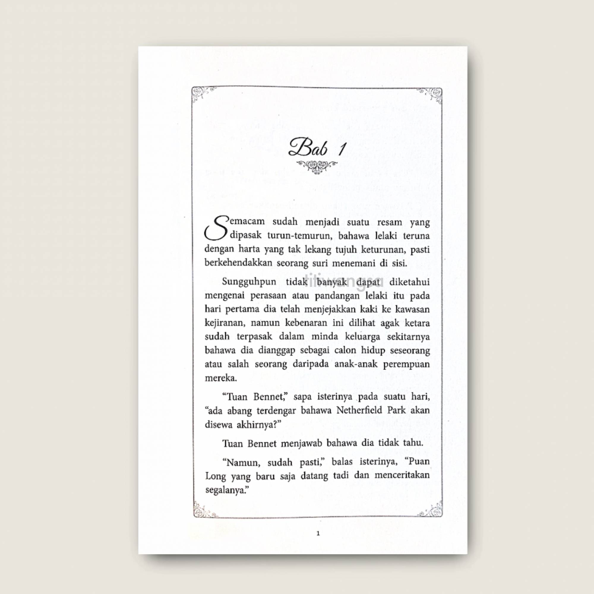 Angkuh dan Prasangka by Jane Austen - Riwayat