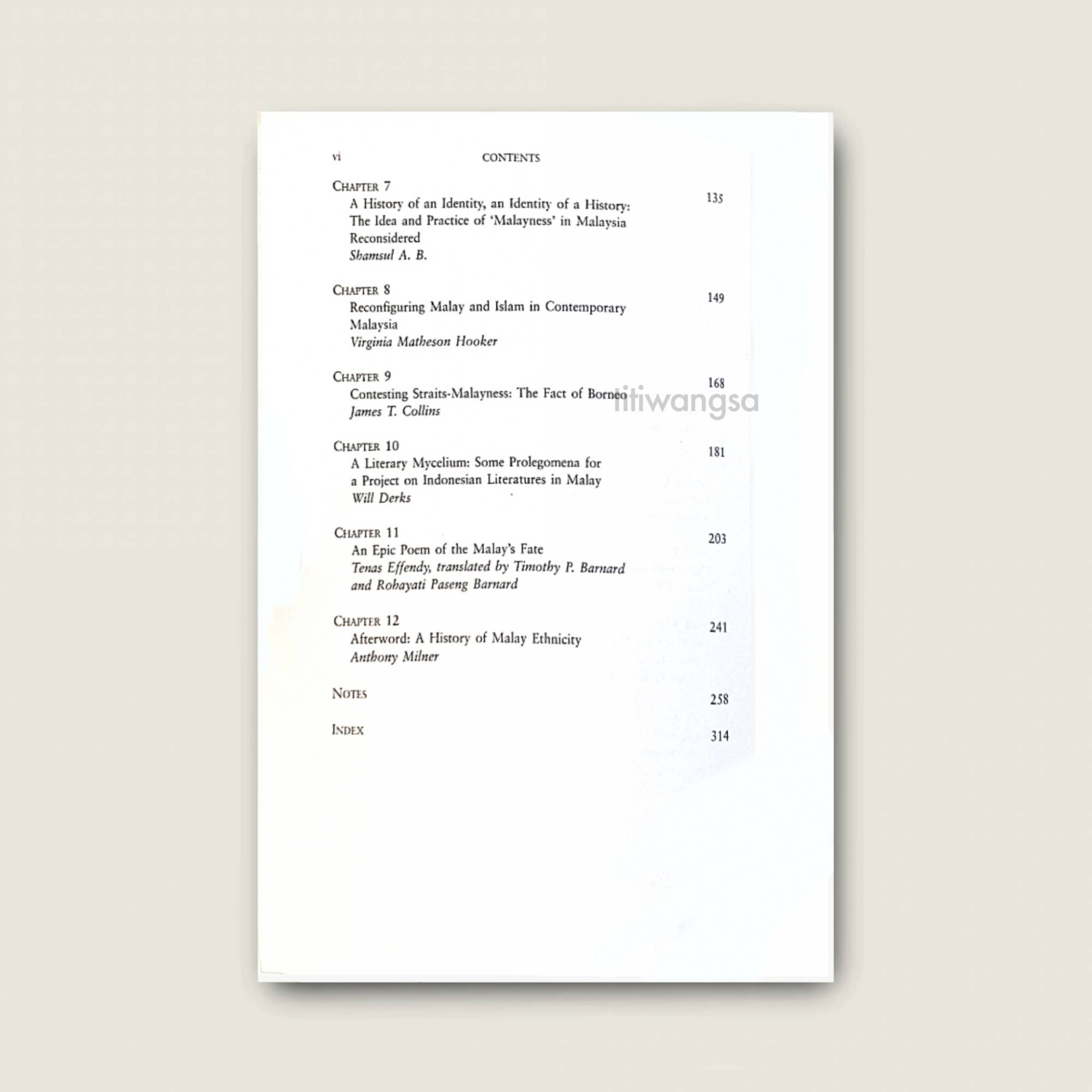 TIMOTHY P. BARNARD, Contesting Malayness : Malay Identity Across ...