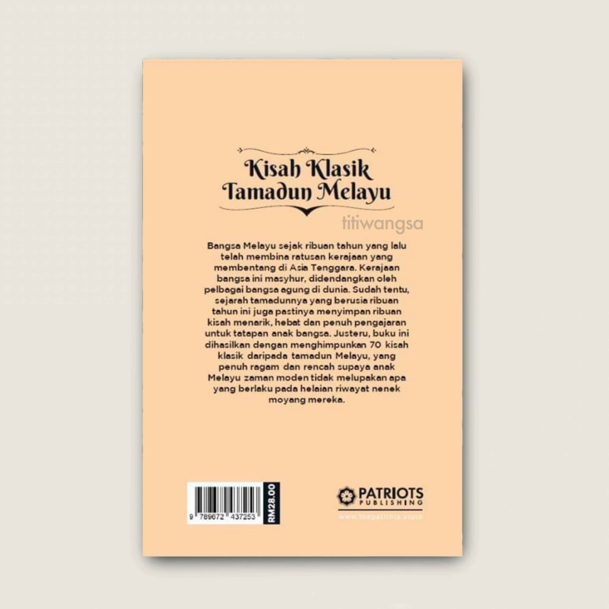 ABDULLAH SIDEK, Kisah Klasik Tamadun Melayu | Sastera Klasik (Patriots)