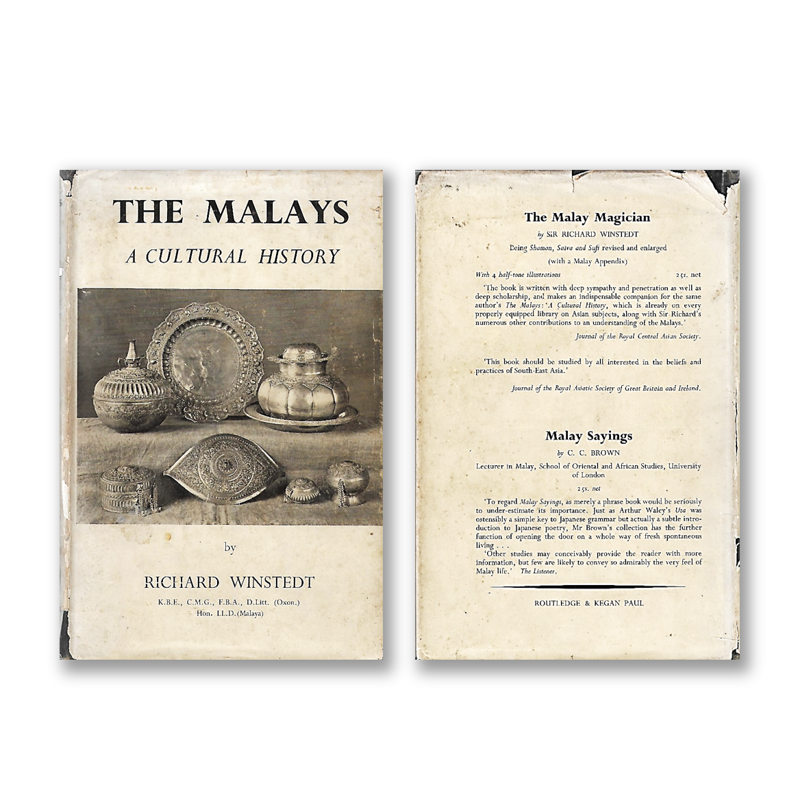 RICHARD WINSTEDT, THE MALAYS: A Cultural History | BKP