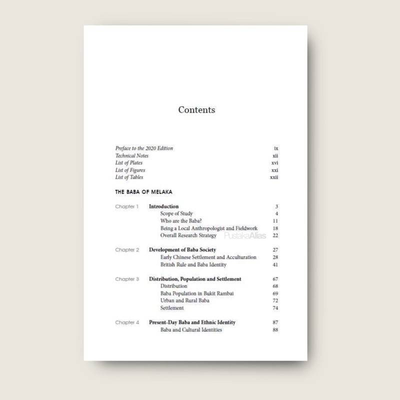 TAN CHEE BENG The Baba of Melaka : Culture and Identity of a Chinese ...