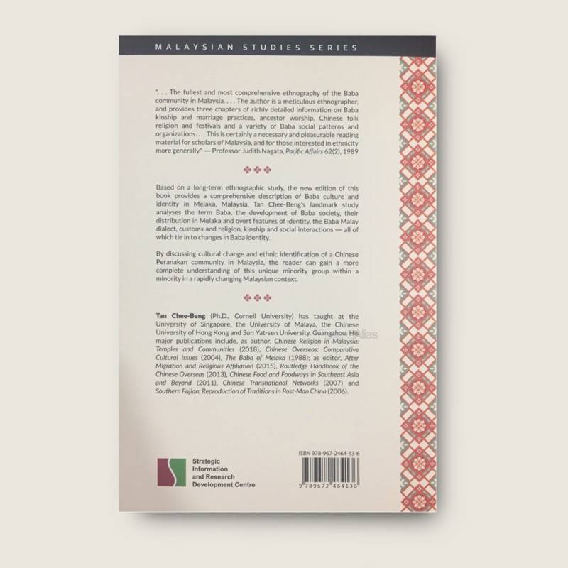 The Baba of Melaka: Culture and Identity of a Chinese Peranakan ...