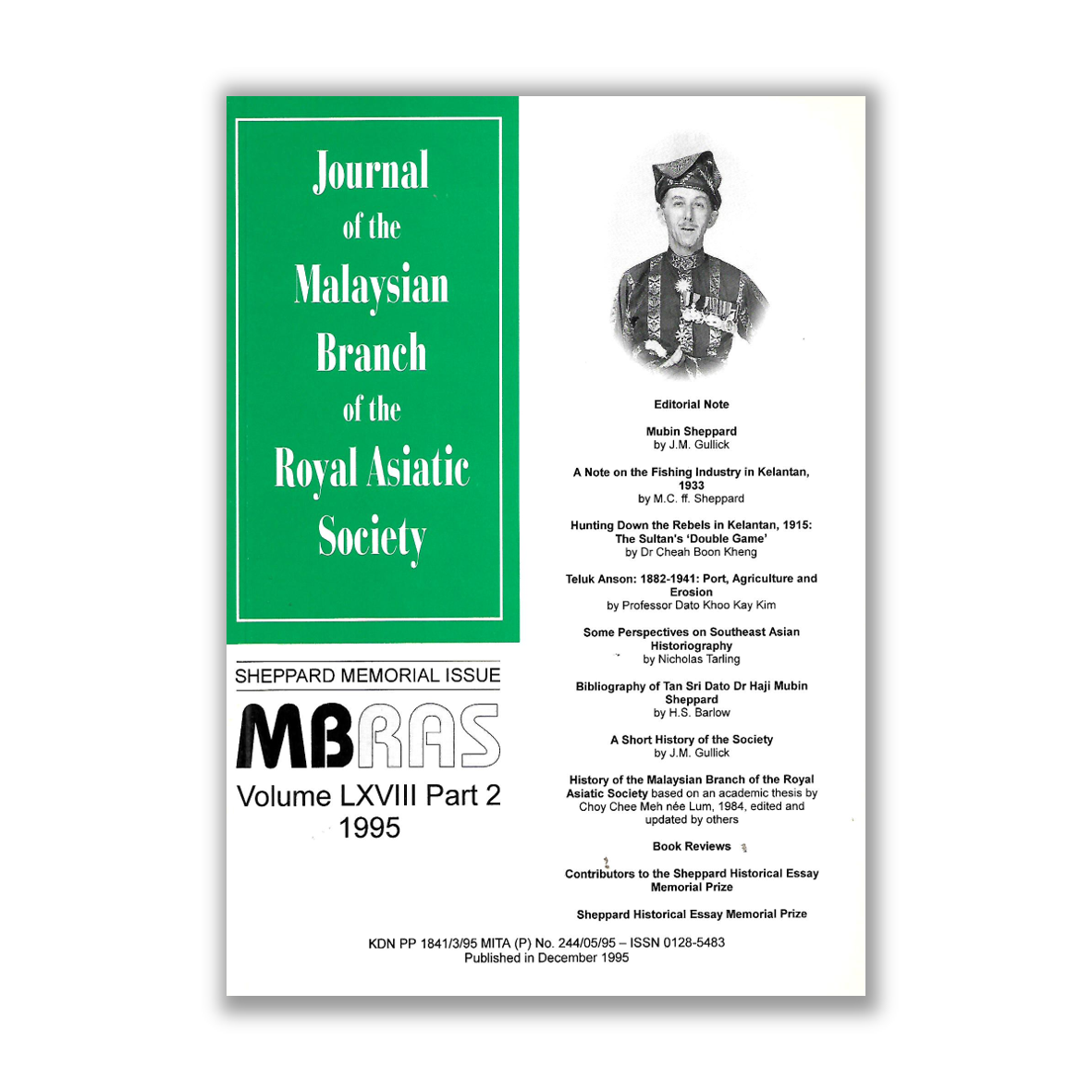 Journal of The MBRAS, Vol. LXVIII Part 2, 1995 (No. 269) - Riwayat