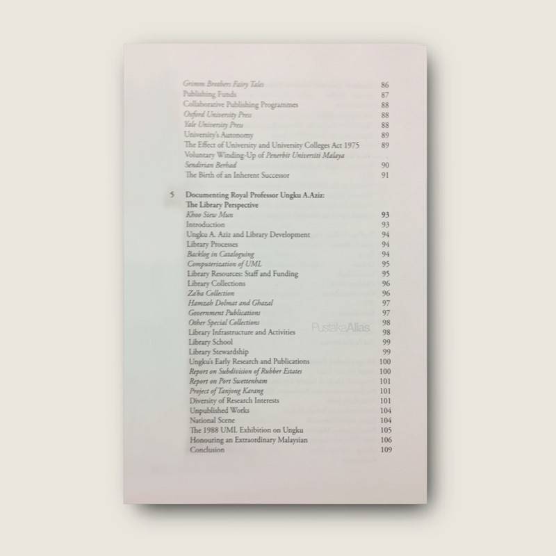 Royal Professor UNGKU AZIZ The Renaissance Man (UM)