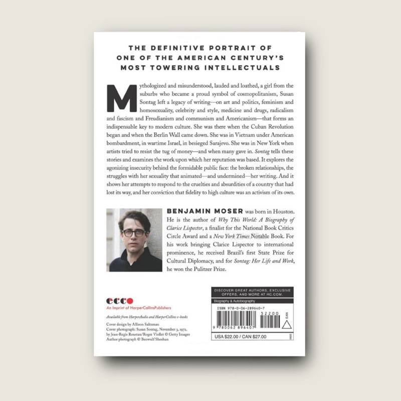 BENJAMIN MOSER Sontag : Her Life | Biography (Penguin)