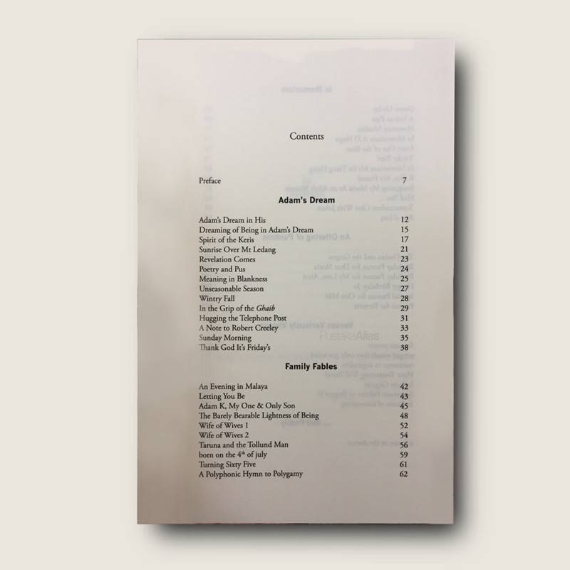 SALLEH BEN JONED Adams Dream (Silverfish)