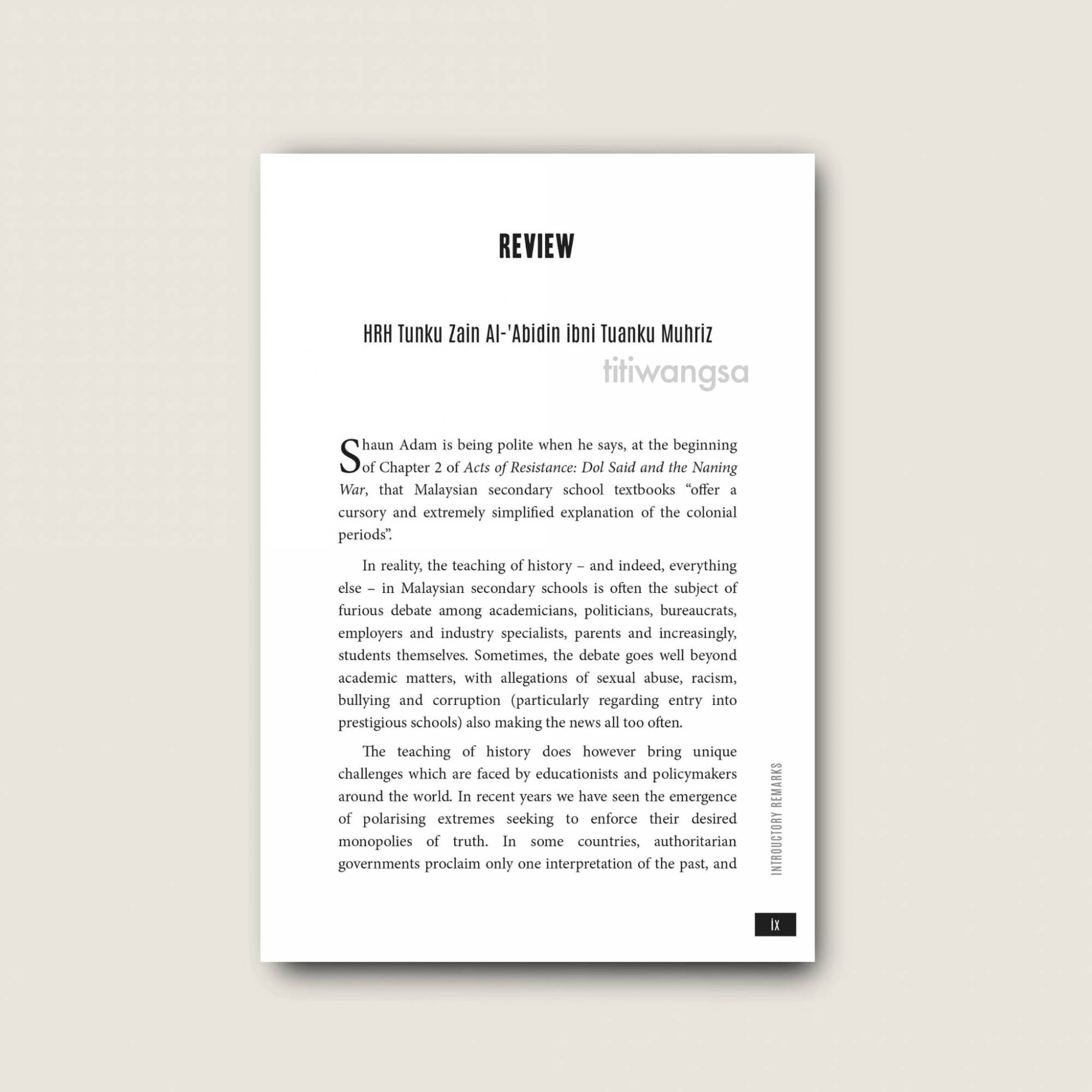 Acts of Resistance: Dol Said and the Naning War by Shaun Adam - Riwayat