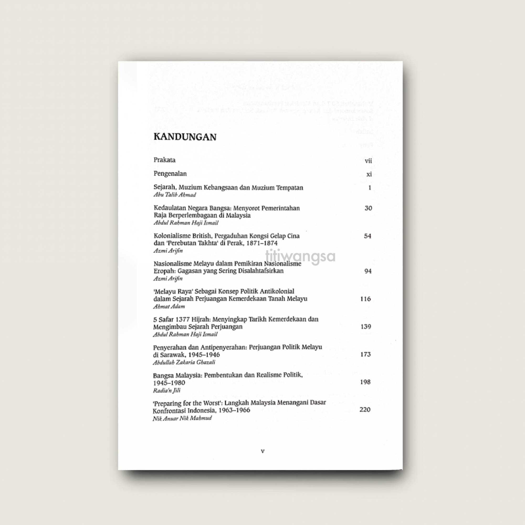 ABDUL RAHMAN HAJI ISMAIL et al. Sejarah Malaysia : Wacana Kedaulatan ...