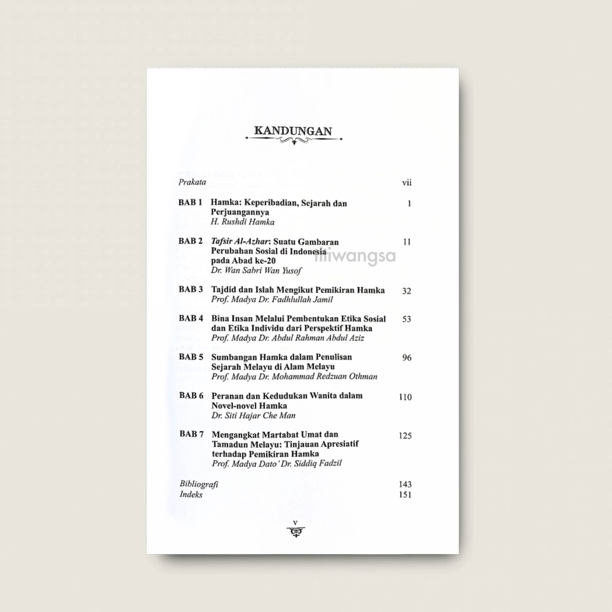 SIDEK BABA (ed) Pemikiran Hamka | Biografi (DBP)